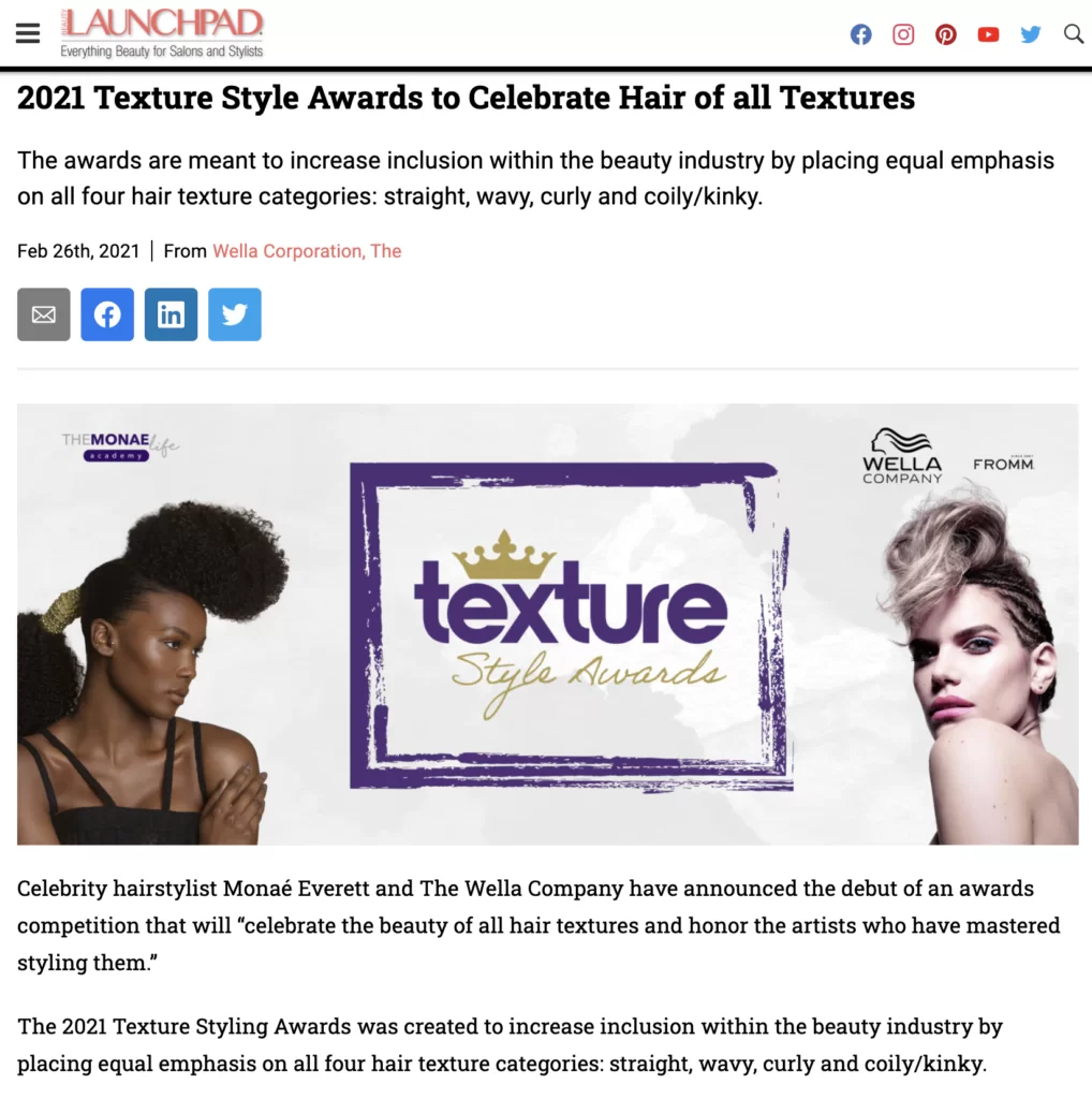 Beauty Launchpad: 2021 Texture Style Awards to Celebrate Hair of all ...